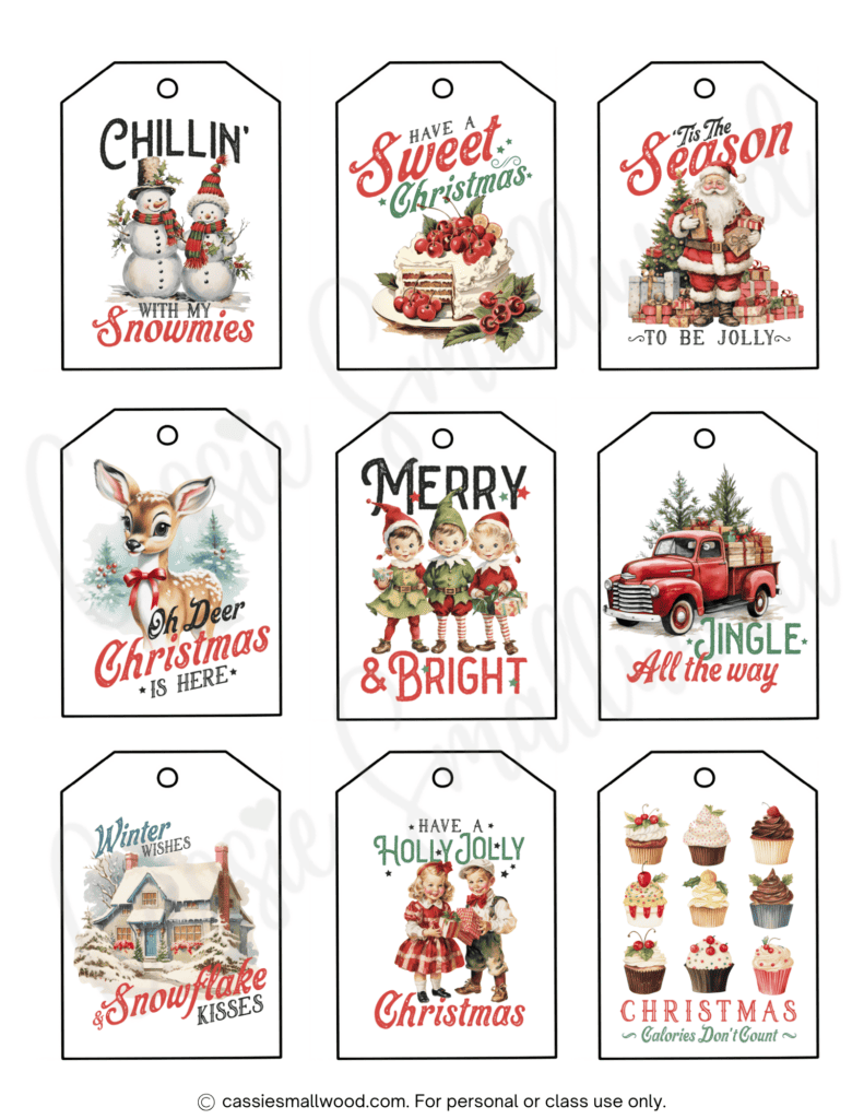 Free Printable Christmas Gift Tags Templates - Printable Hub