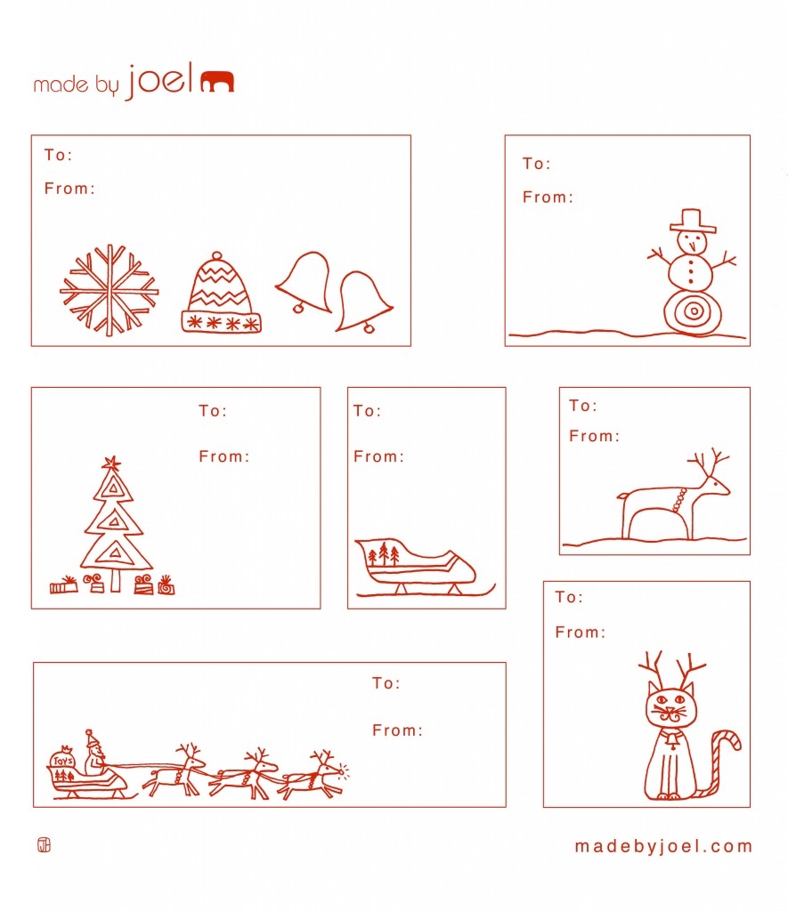 Free Printable Christmas Gift Tags Templates - Printable Hub